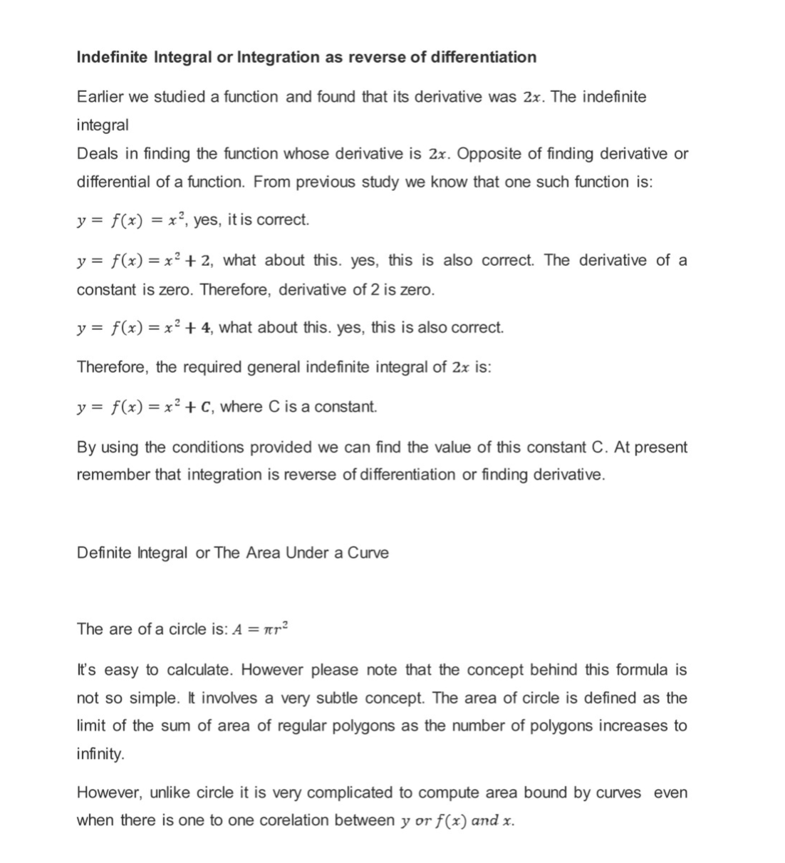 Calculus mathematics